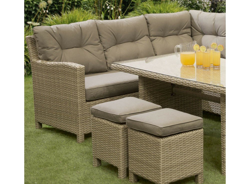 Max Rattan Corner in Cream Color – furniflex.net