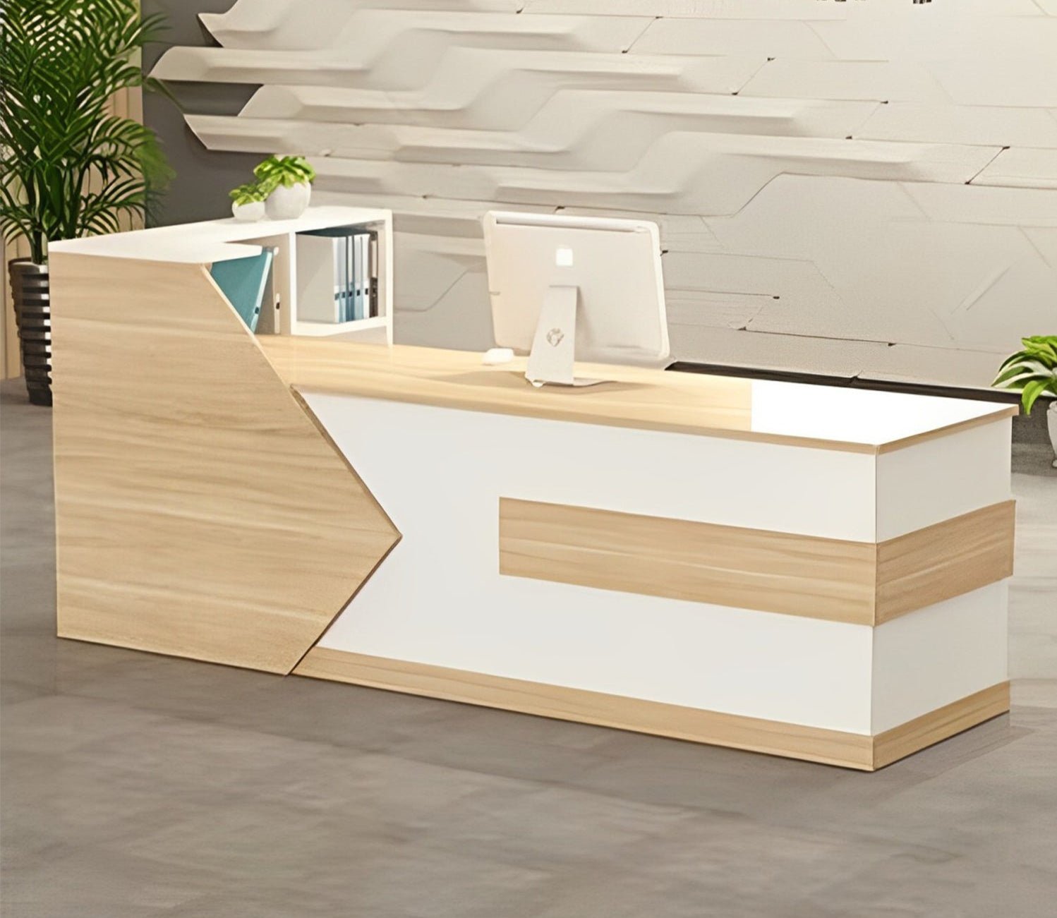 Reception desk – Reception Counter – Spanish MDF wood – CEM-072 ...