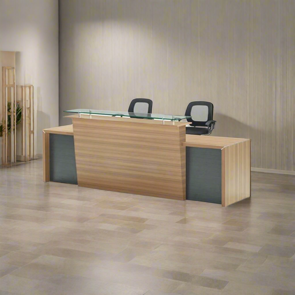 Reception desk - Reception Counter - Spanish MDF wood - CEM-095 | Furniflex