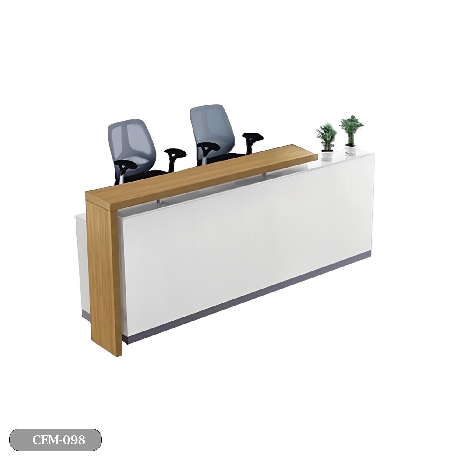 Reception desk – Reception Counter – Spanish MDF wood – CEM-098 ...