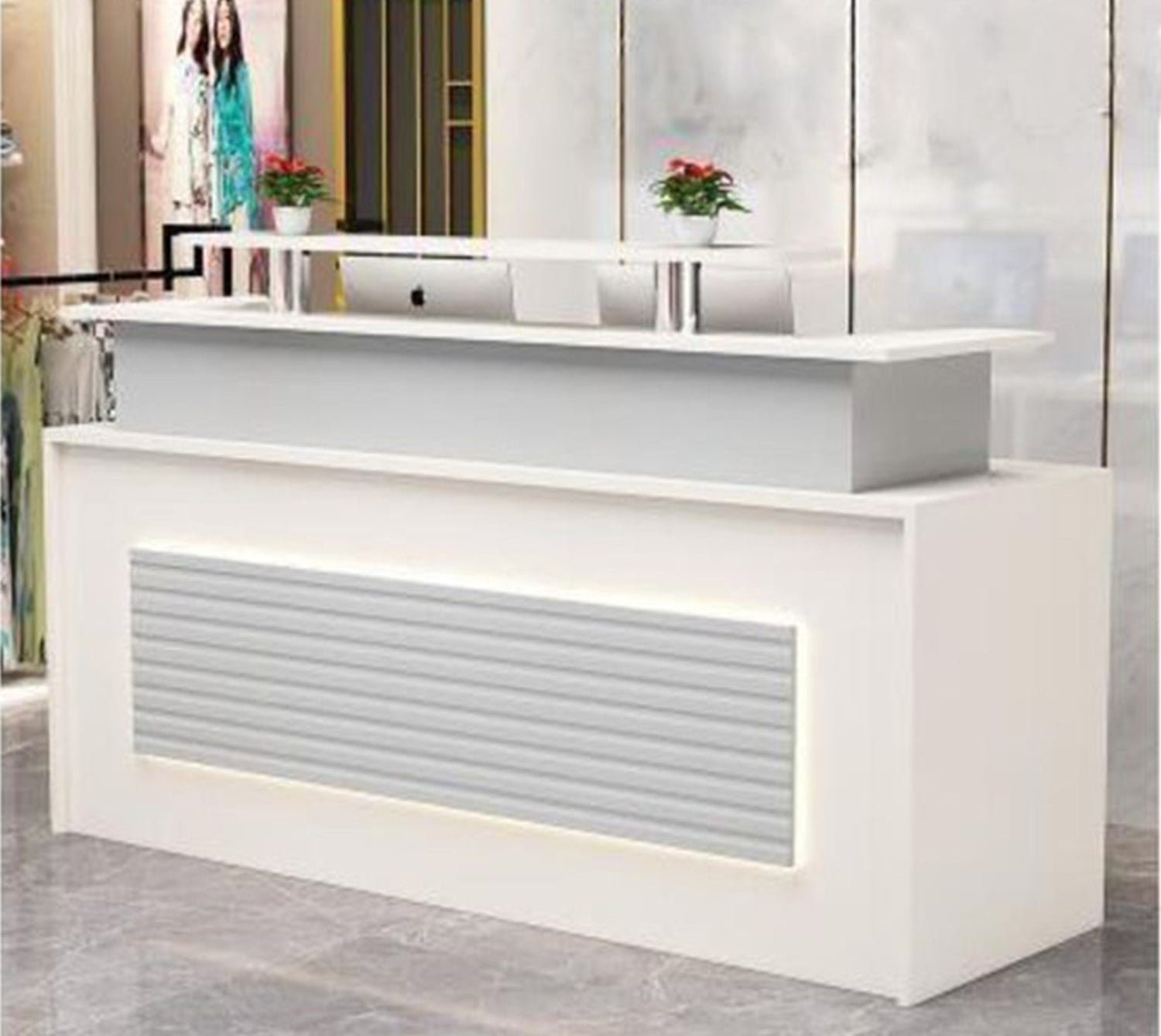 Reception desk – Reception Counter – Spanish MDF wood – CEM-112 ...
